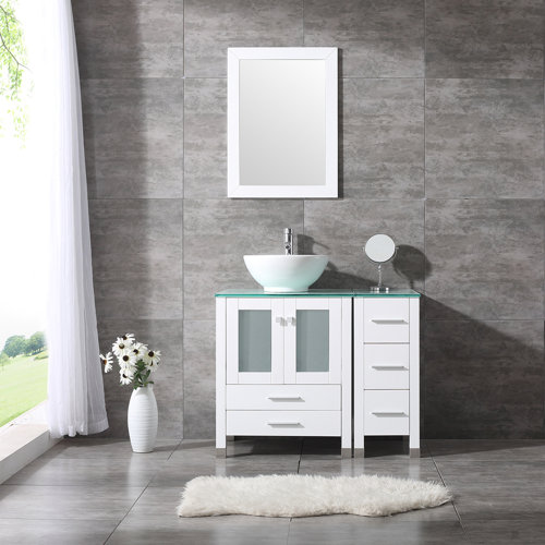 Ebern Designs Tengelsen 36 Single Bathroom Vanity With Solid